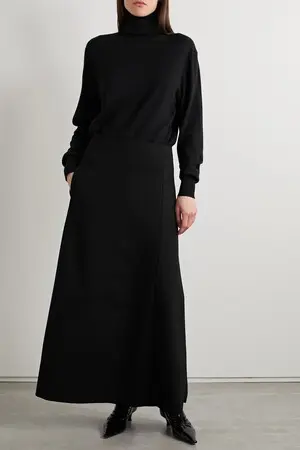 THE ROW Flores Stretch-knit Maxi Skirt