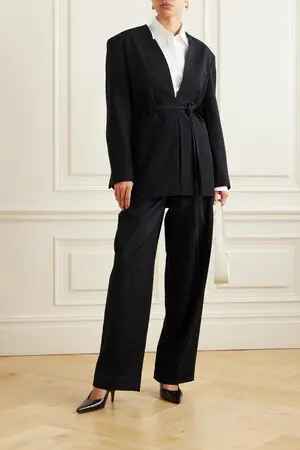 THE ROW Clio Belted Wool Blazer