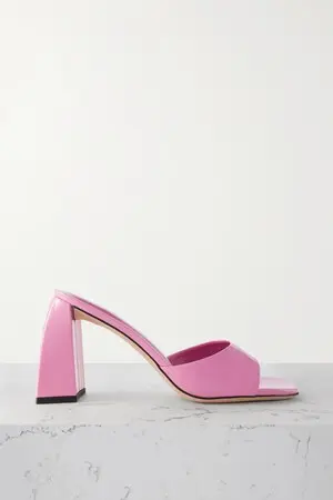 By Far Michele Patent-leather Mules
