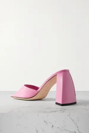 By Far Michele Patent-leather Mules
