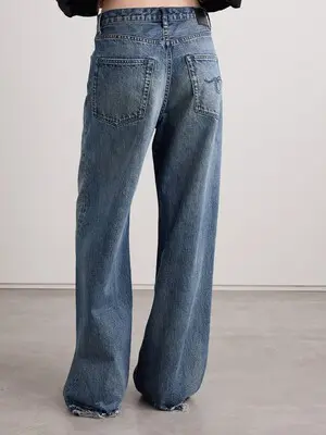 R13 D'arcy Distressed Wide-leg Jeans