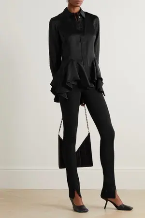 Givenchy Ruffled Satin-crepe Shirt