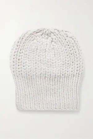 THE ROW Ayfer Cashmere Beanie - White