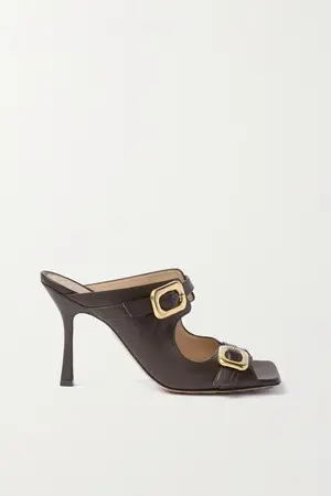 Bottega Veneta Stretch Buckle Leather Sandals