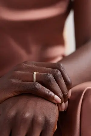 ANITA KO Curved 18-karat Diamond Ring