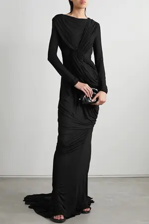 Rick Owens One-shoulder Draped Gown