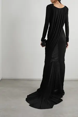 Rick Owens One-shoulder Draped Gown