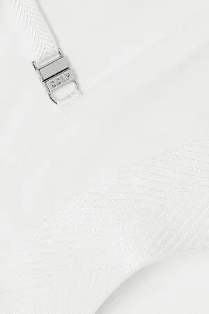 CDLP Net Sustain Stretch-tencel Lyocell Soft-cup Triangle Bra - White