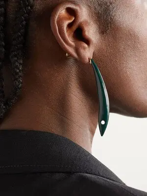 Bottega Veneta Sardine Earrings - Green