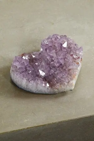 JIA JIA HOME Jumbo Amethyst Geode Heart - Purple