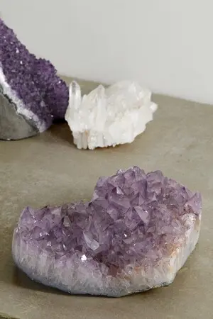 JIA JIA HOME Jumbo Amethyst Geode Heart