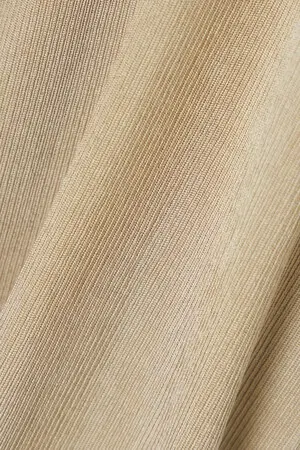 THE ROW Desio Ribbed Silk Turtleneck Top