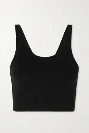 CDLP Net Sustain Cropped Stretch-tencel Lyocell Top