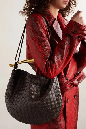 Bottega Veneta Sardine Medium Intrecciato Leather Shoulder Bag