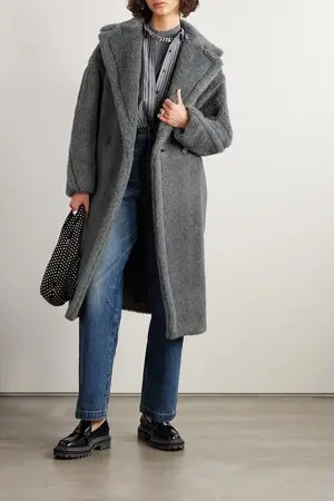 Max Mara Teddy Bear Icon Oversized Coat - Gray