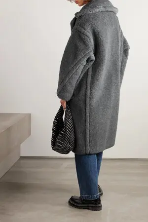 Max Mara Teddy Bear Icon Oversized Coat - Gray