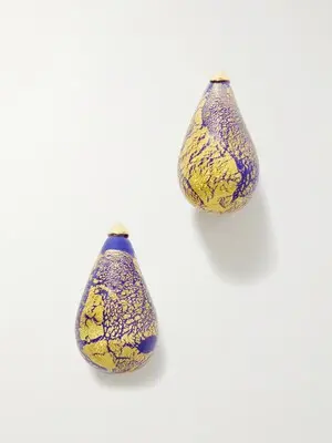 Bottega Veneta Resin Teardrop Earrings - Blue