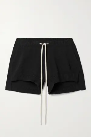 Rick Owens Cashmere-blend Loose Fit Shorts