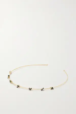 SUZANNE KALAN 18-karat Sapphire And Diamond Headband