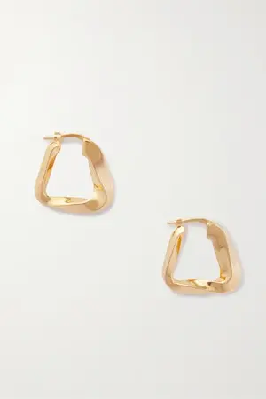 Bottega Veneta Tone Hoop Earrings - Gold