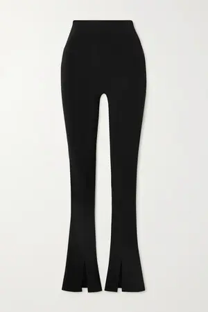 Norma Kamali Spat Stretch-jersey Flared Leggings