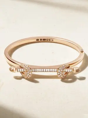 ANANYA Chakra Icon Rose Diamond And Quartz Bangle