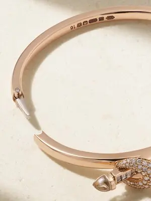 ANANYA Chakra Icon Rose Diamond And Quartz Bangle