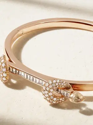 ANANYA Chakra Icon Rose Diamond And Quartz Bangle