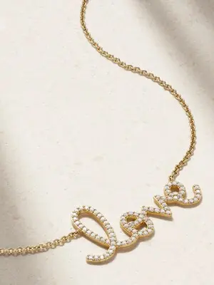 SYDNEY EVAN Big Love 14-karat Diamond Necklace - Gold