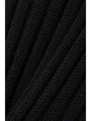 ANN DEMEULEMEESTER Cyntia Ribbed Wool Turtleneck Sweater