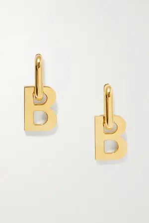 Balenciaga Xl -tone Earrings - Gold
