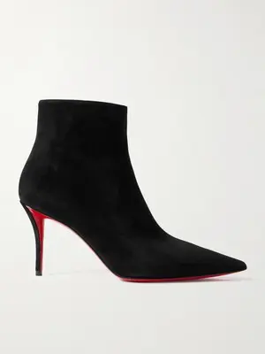 CHRISTIAN LOUBOUTIN So Apostropha 80 Suede Ankle Boots