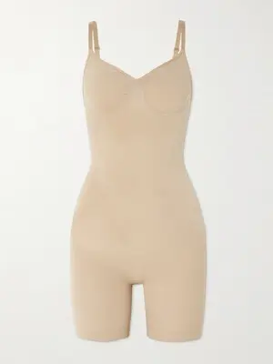 SKIMS Seamless Sculpt Mid Thigh Bodysuit - Neutrals