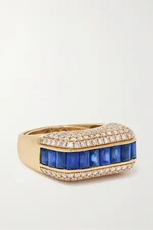 RAINBOW K Empress 18-karat Gold, Sapphire And Diamond Ring - Blue