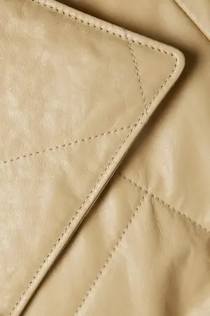 THE ROW Agathon Belted Quilted Leather Coat