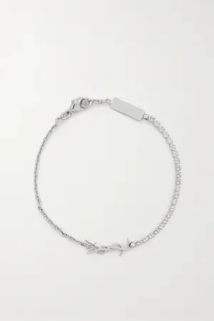 Saint Laurent Tone Crystal Bracelet