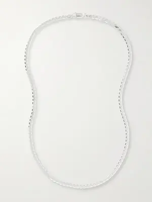 LOREN STEWART Serpentine Sterling Chain Necklace - Silver