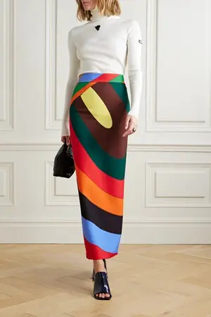 Emilio Pucci Appliquéd Ribbed Wool-blend Turtleneck Sweater