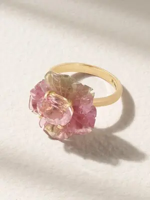 Irene Neuwirth Tropical Flower 18-karat Tourmaline Ring - Gold
