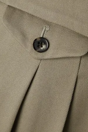 THE ROW Marcellita Pleated Wool-twill Wide-leg Pants