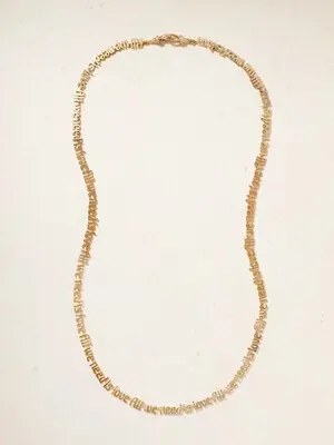 MARIE LICHTENBERG All We Need Is Love 18-karat Diamond Necklace - Gold