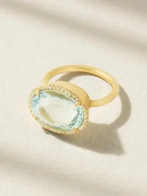 Irene Neuwirth 18-karat Aquamarine And Diamond Ring - Gold