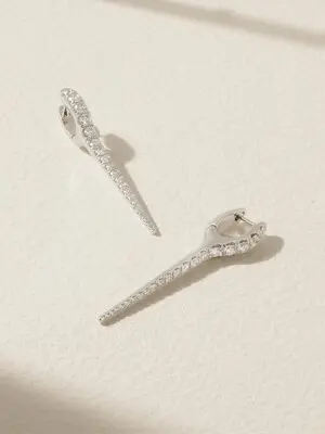 Melissa Kaye Lola Needle Medium Diamond Earrings - Gold