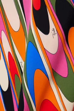 Emilio Pucci Printed Crepe Maxi Skirt