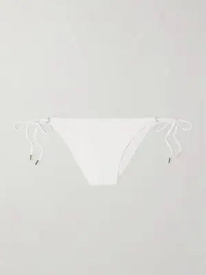 Melissa Odabash Canary Ribbed Bikini Briefs - Ivory