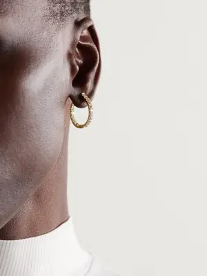 Melissa Kaye Clara Medium 18-karat Diamond Hoop Earrings