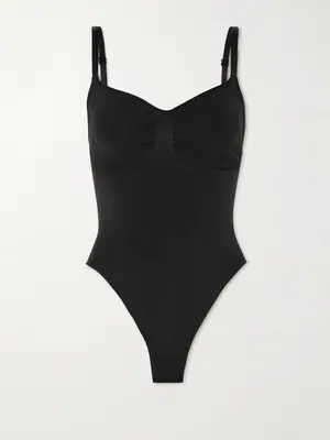 SKIMS Skims Seamless Sculpt Thong Bodysuit Black