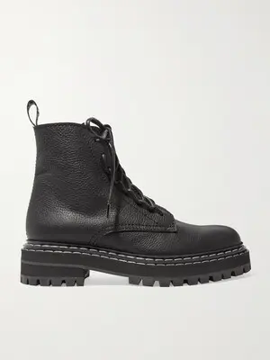 Proenza Schouler Textured-leather Ankle Boots