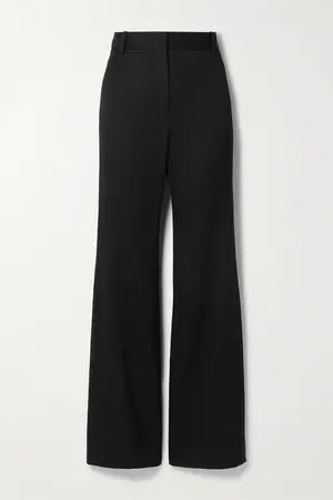 NILI LOTAN Arielle Wool-twill Flared Pants