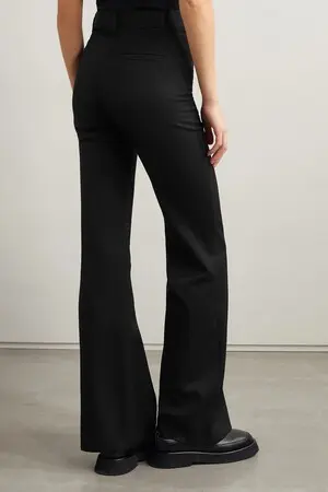 NILI LOTAN Arielle Wool-twill Flared Pants